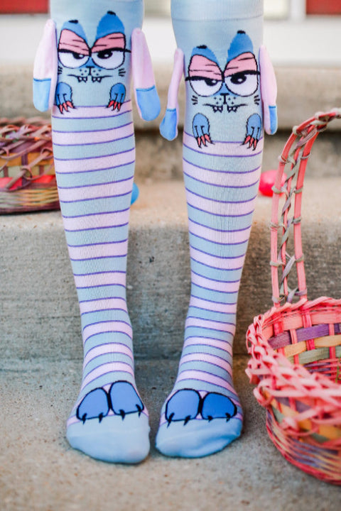LILY - NOVELTY 3D SOCKS | With Ears and Grip Bottoms – MooshWalks